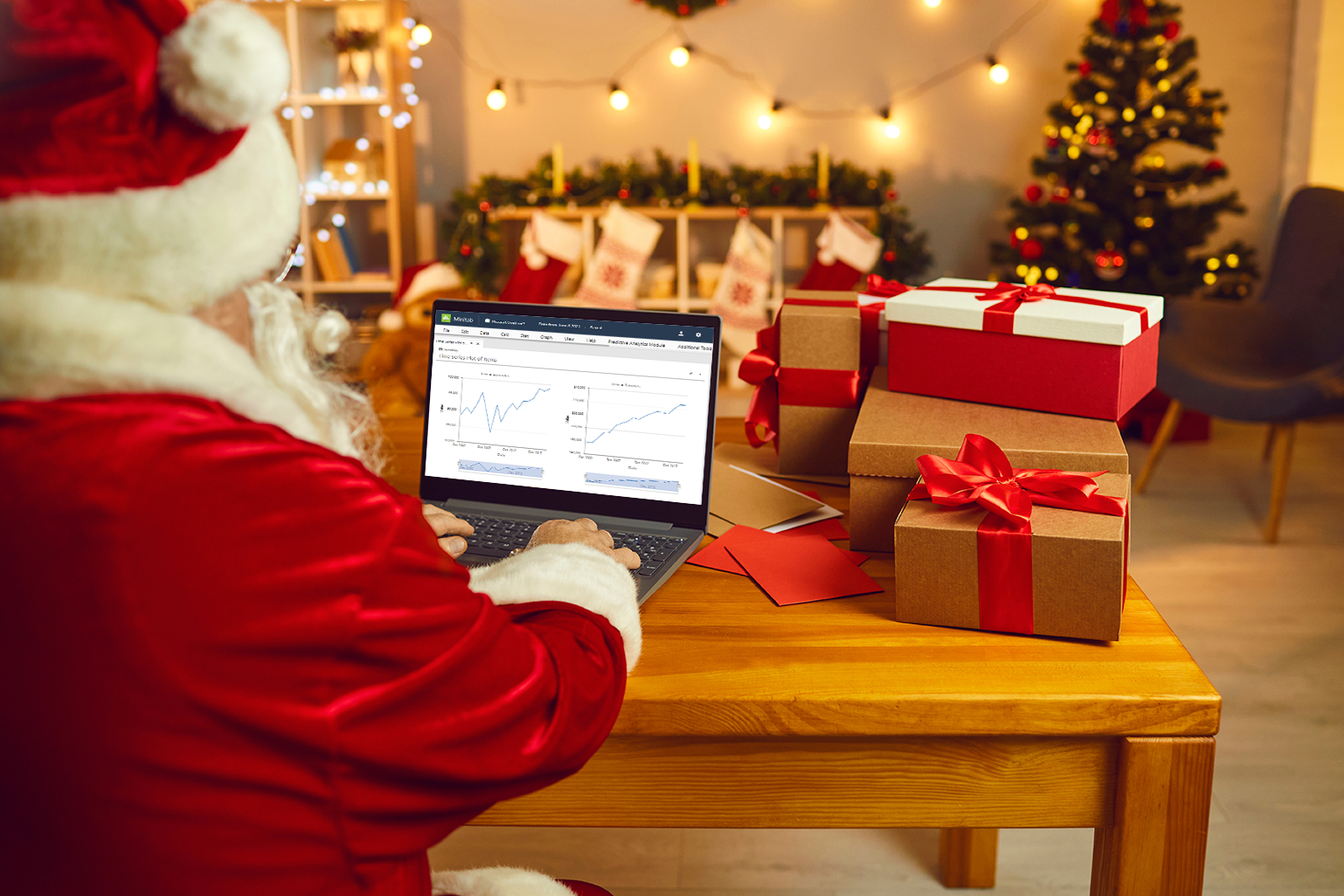 Ajudante do Papai Noel: Minitab e a cadeia de suprimentos de Natal